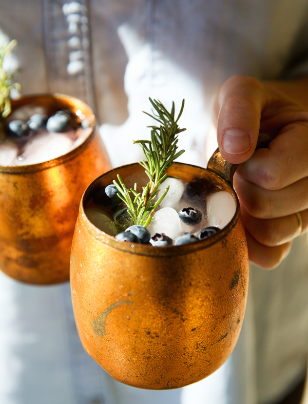 Blueberry Rosemary Moscow Mule - Blueberry.org