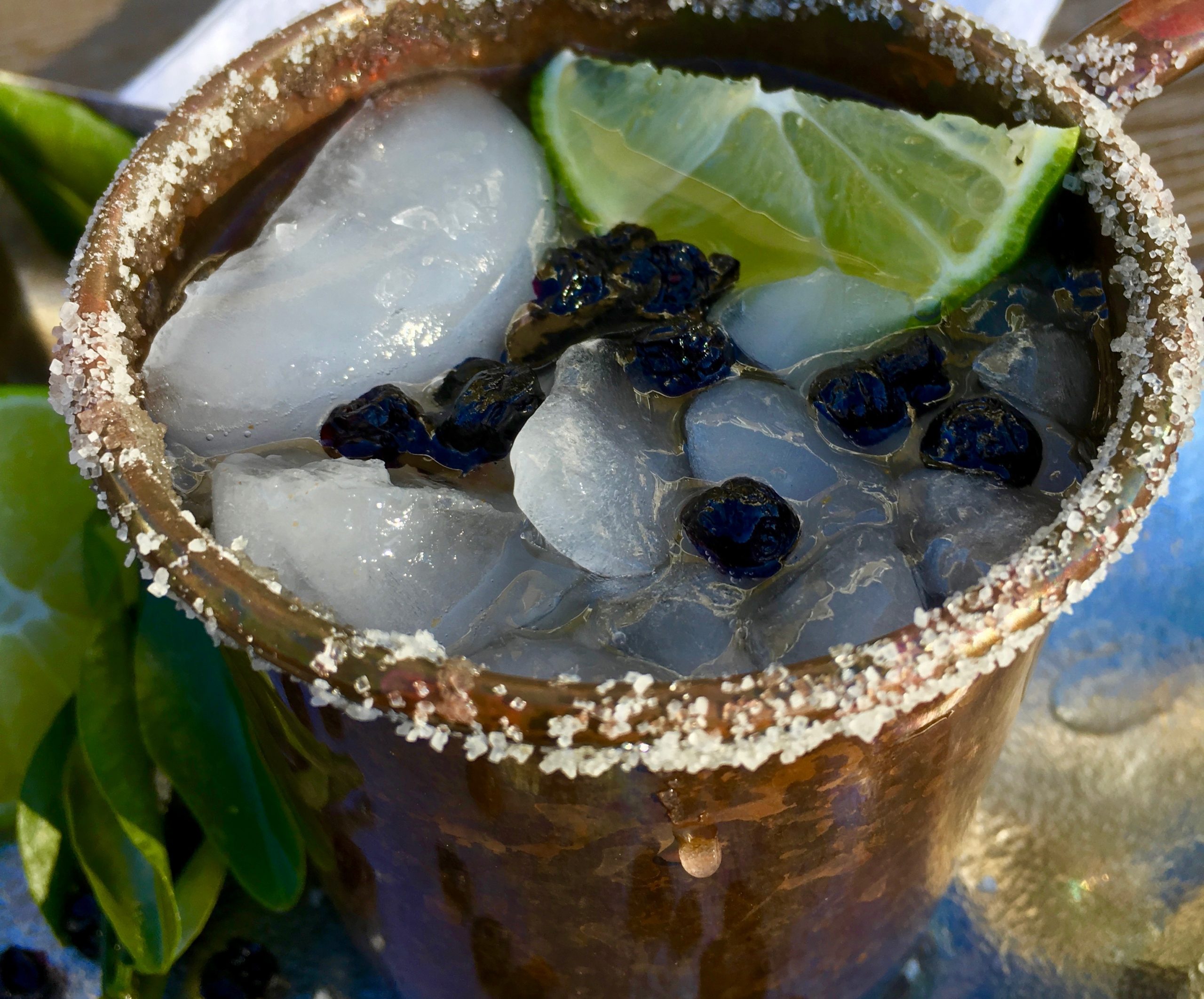 Brûléed Blueberry Moscow Mule - Blueberry.org