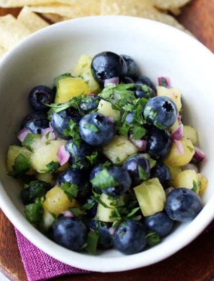 Blueberry Pineapple Salsa - Blueberry.org