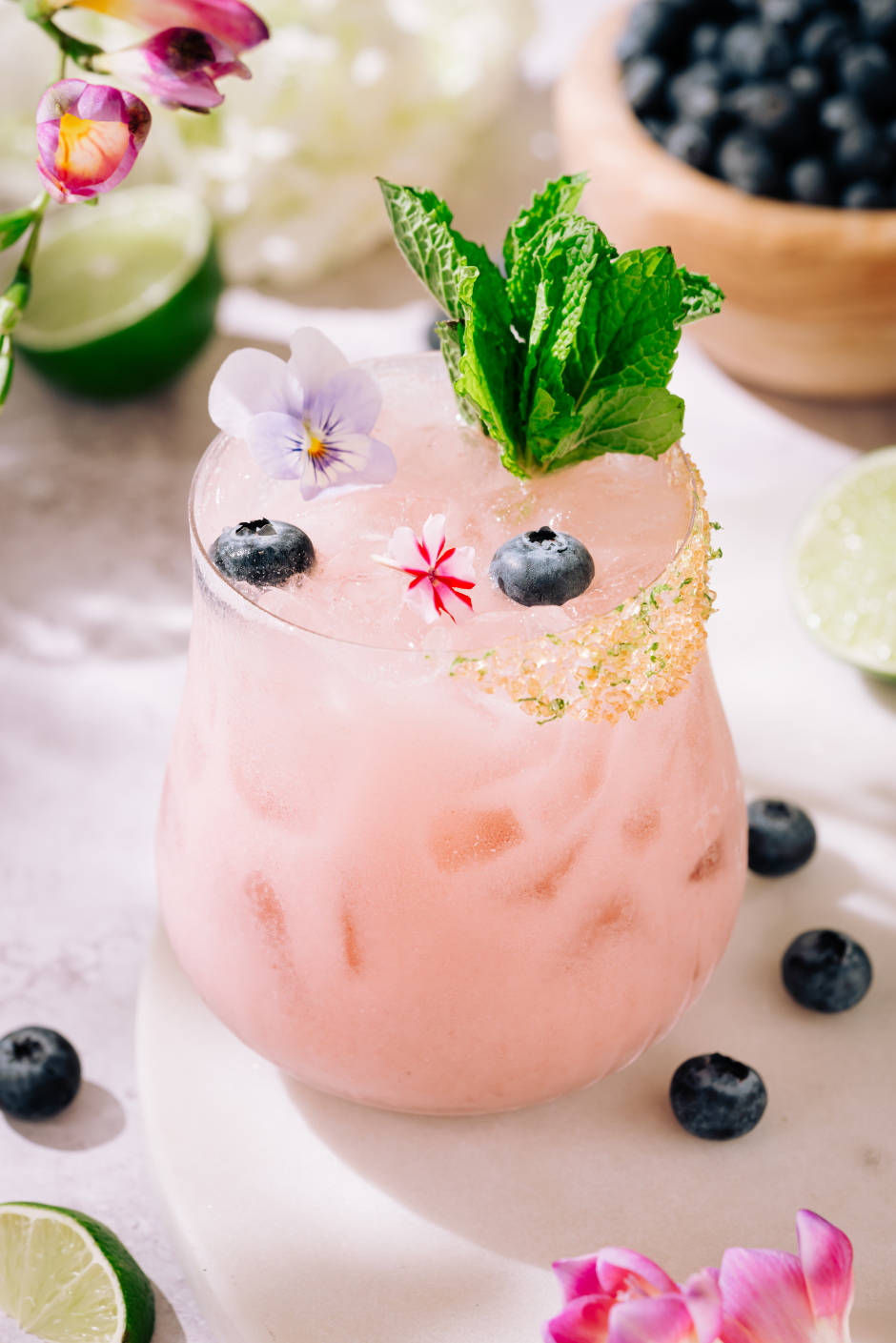 Blueberry Coconut Mojito - Blueberry.org
